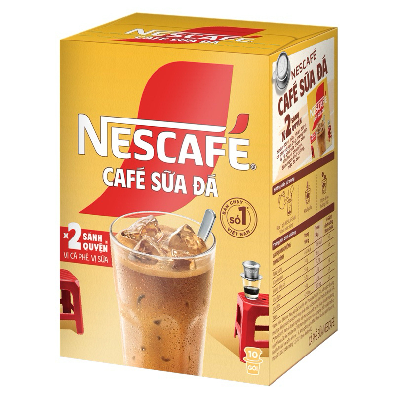 【Vietnamase】Nescafe 3 in 1 Cafe Sua Da / Vietnam Instant Milk Ice ...