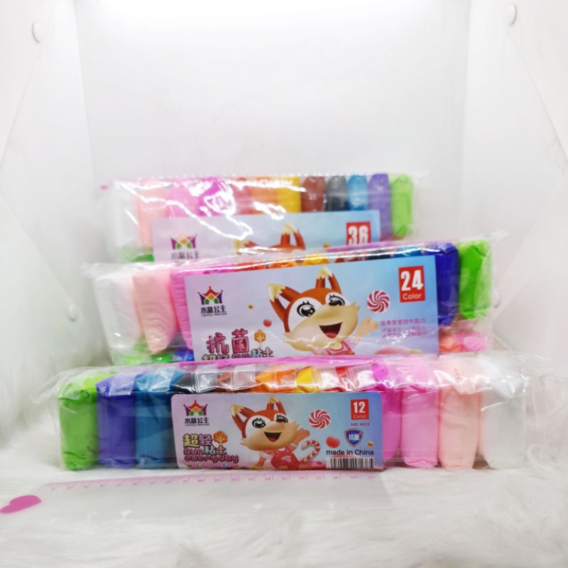 super light clay 12/24/36 color set diy clay air dry clay超輕粘土 超輕粘土 ...