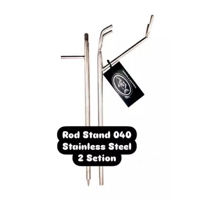 ROD STAND 040 2.0 SECTION STAINLESS STEEL OUTDOOR FISHING ROD JORAN ...