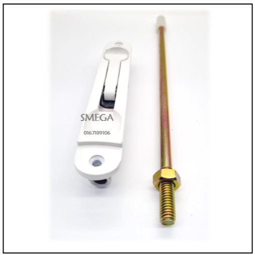 SMEGA Door Flush Bolt (White/Black) | Shopee Singapore