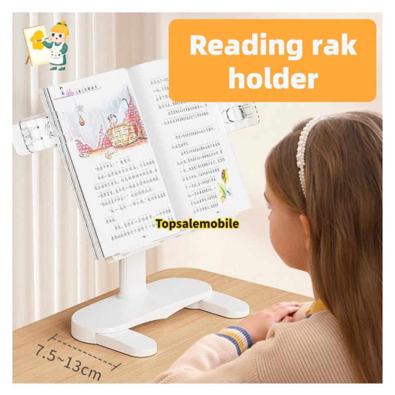 Reading book holder Dual Use Adjustable Book rak writing correct ...