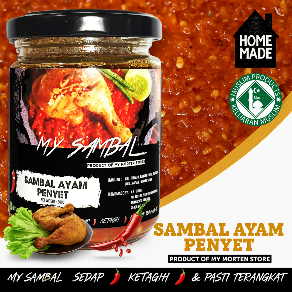Sambal Chicken Penyet (My Sambal) / Sambal Nyet | Shopee Singapore