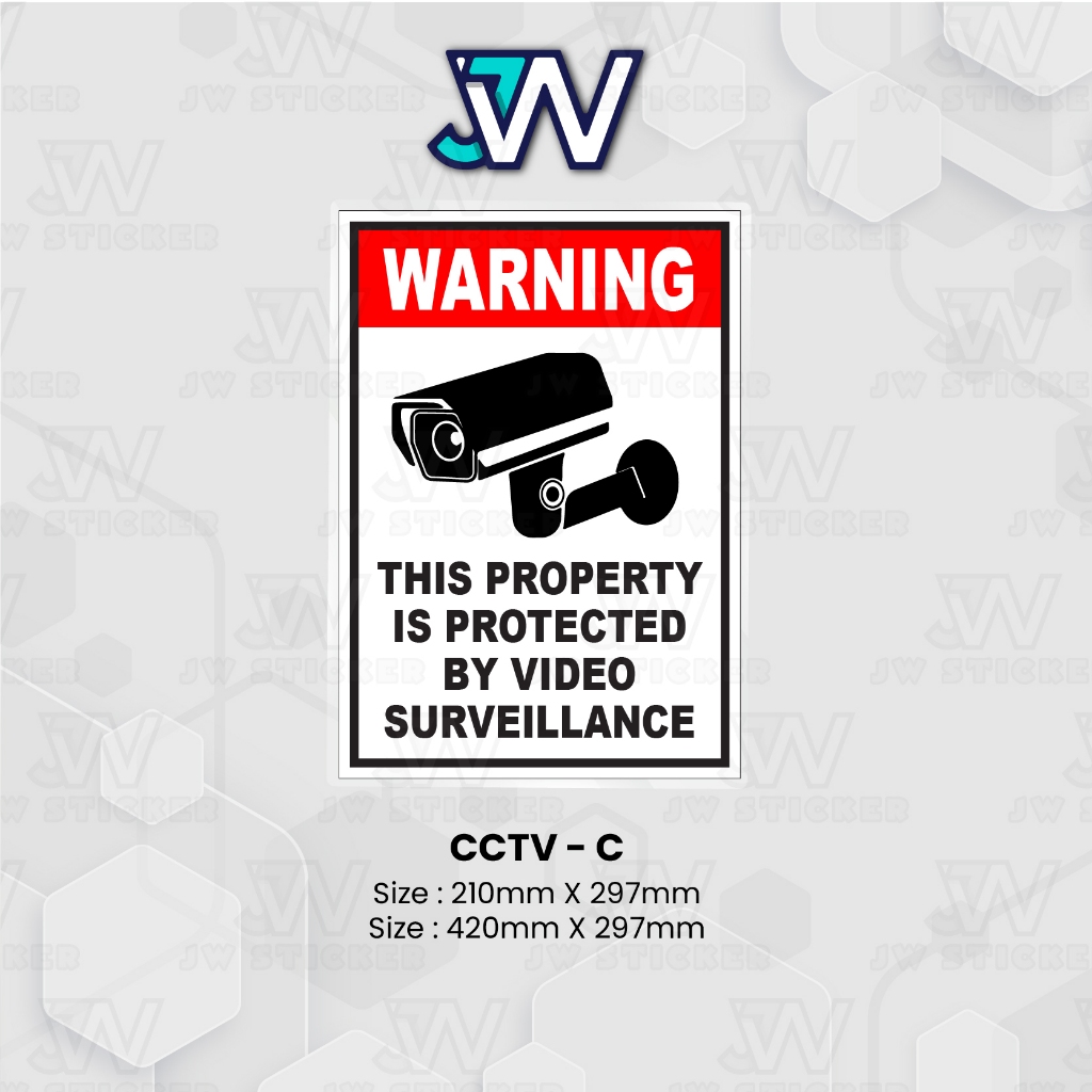 CCTV in operation signage, CCTV Laminated Poster CCTV POSTER Security ...