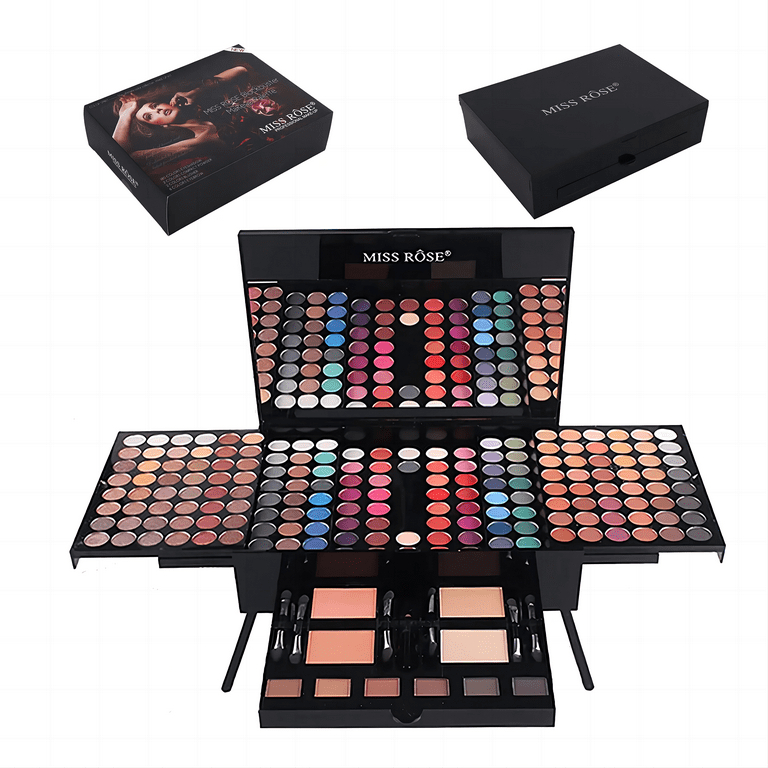 % MISS ROSE Professional 180 colours makeup kit box Blockbuster Make Up ...