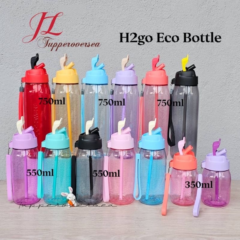 Tupperware H2GO Eco Bottle With Straw (1 PC) - 350ml / 550ml / 750ml ...
