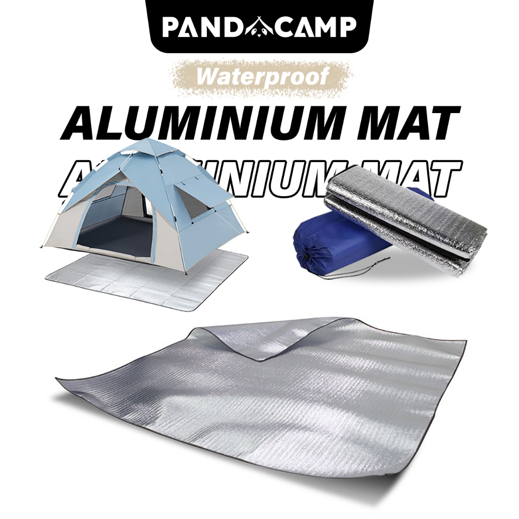 Double Sided Aluminium Foil Foam Ground Mat Tikar Picnic Mat Waterproof ...