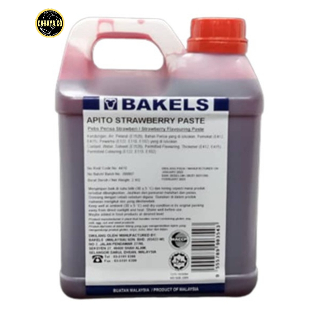 BAKELS APITO Flavor Emulco Paste Pandan/ Strawberry/ Orange/ Mango (2kg ...