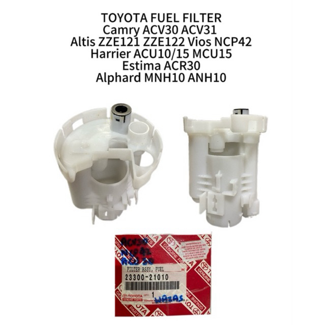 TOYOTA FUEL FILTER@Vios NCP42 / Camry ACV30-31 / Altis ZZE121-122 ...