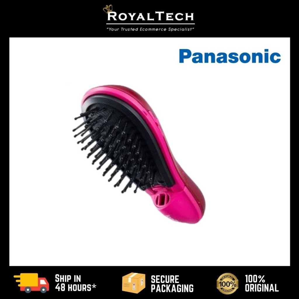 PANASONIC EH-HE10 Hair Comb Travel Compact Ion Hair Comb Frizz-Free ...