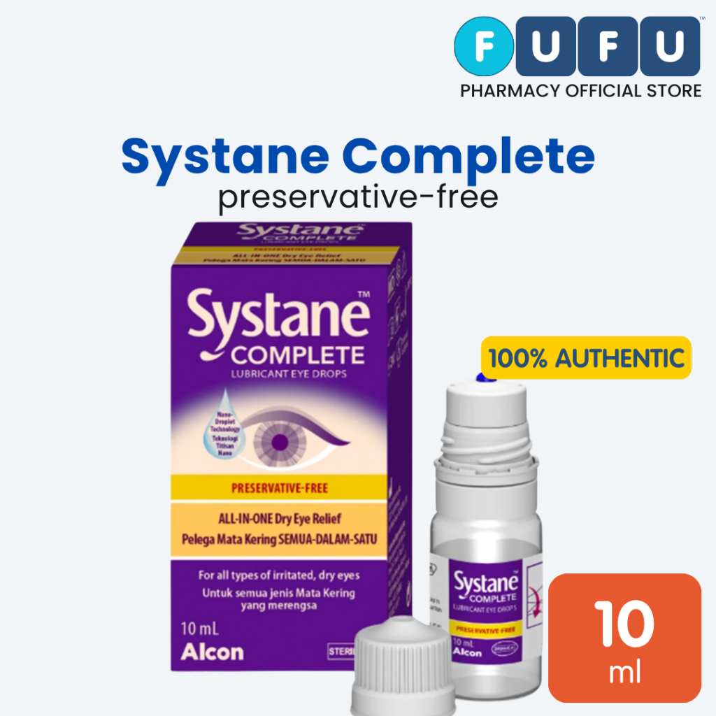 Systane Complete Preservative-Free Eye Drops 10ml | Shopee Singapore