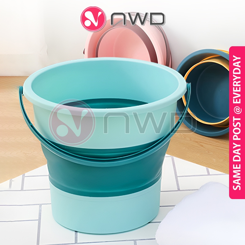UNIQUE POP UP 》Collapsible Water Bucket Multifunction Portable Camping ...