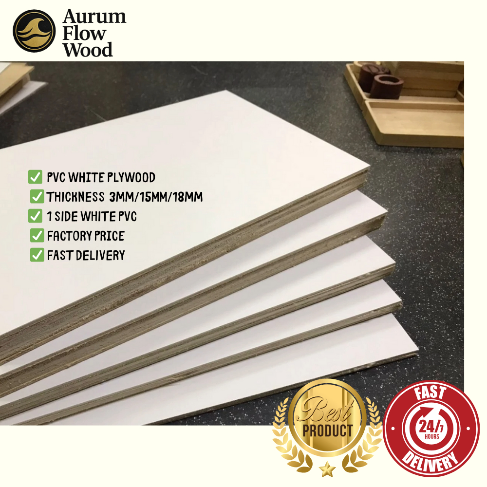 PVC 1-side Plywood Papan Kayu Lapis 3mm 5mm 18mm (FREE CUT) | DIY ...