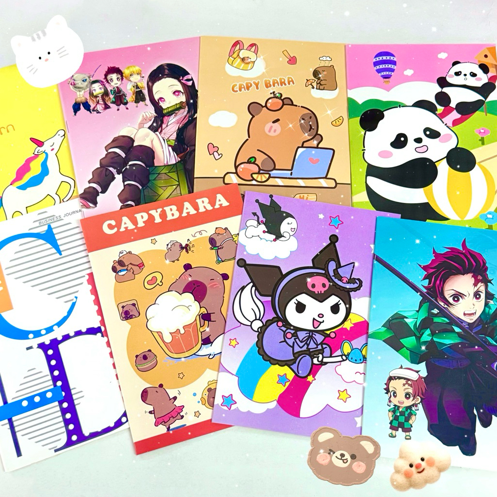 Unicorn A5 notebook cute notebook Cute Cartoon Exercise books cute ...