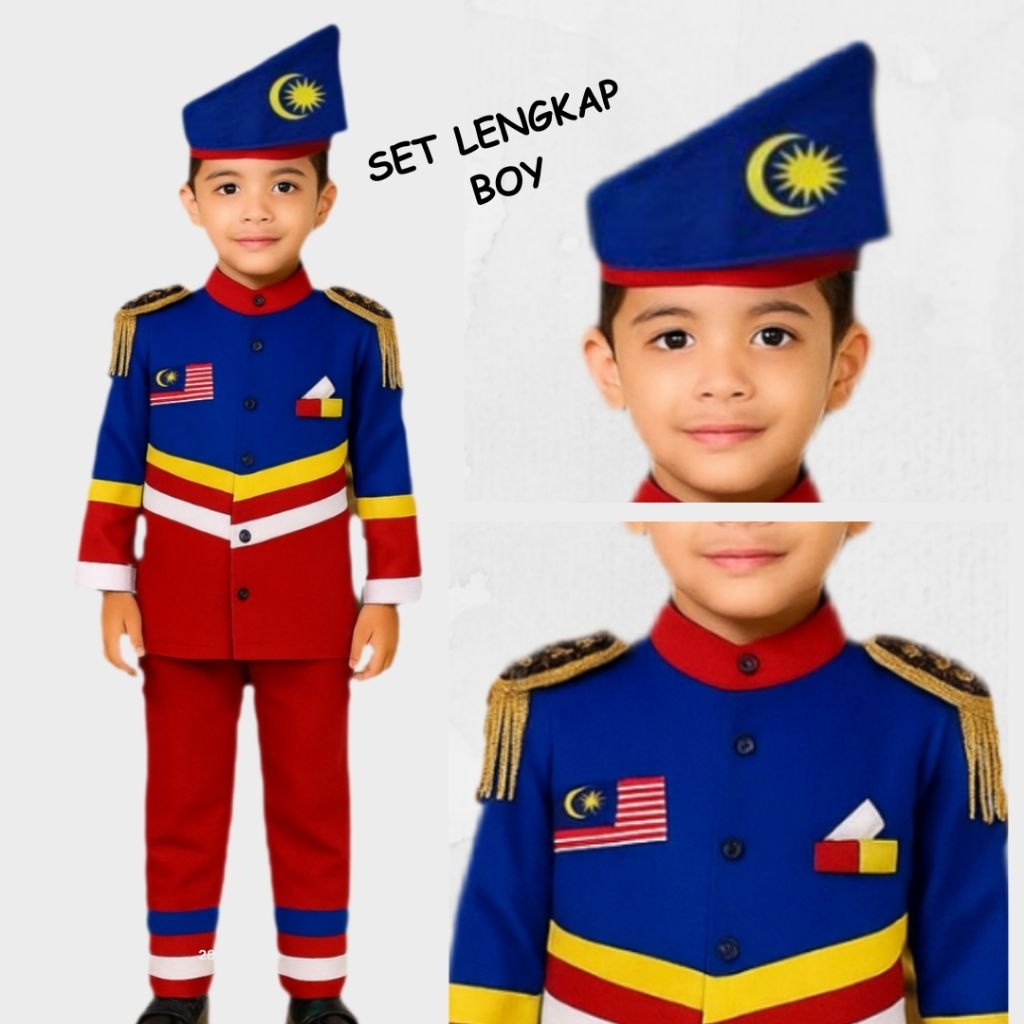 PRINCE MERDEKA UNIFORM complete set with TANJAK & APPULATE SHOULDER ...