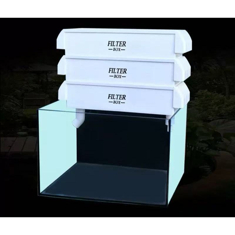 Aquarium Top Filter Box 60cm 1-3 layer for media filter box akuarium ...