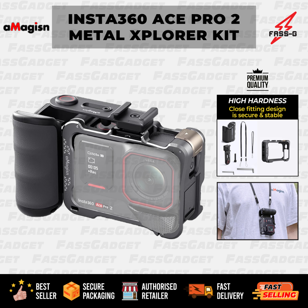 INSTA360 ACE PRO 2 /ACTION 5 PRO/HERO 13 XPLORER GRIP KIT (AMAGISN ...