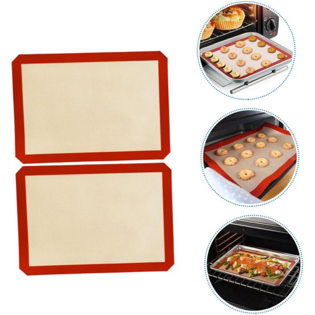 Non-Stick Silicone Baking Mats Cookie Pad Rolling Dough Cooking Mat ...