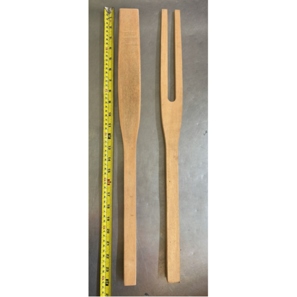 MATA Kais Wood Rice Fork Paddle | Rice Paddle | Wooden Rice Spoon | 2 ...