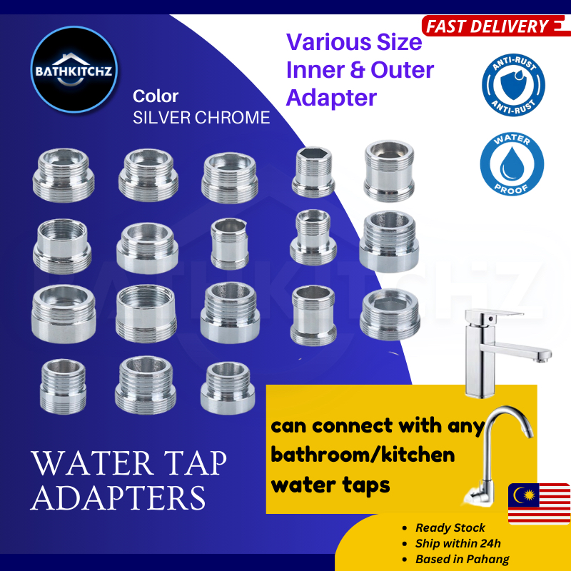 BATHKITCHZ Water Tap Adapter Faucet Adaptor Faucet Aerator Tap ...