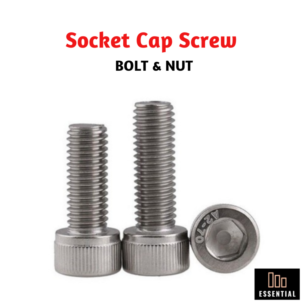 M5 M6 M8 Socket Cap Screw Bolt Stainless Steel SUS 304 | Shopee Singapore