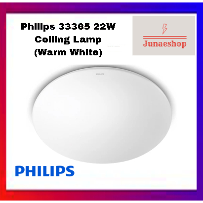 PHILIPS 33365 MOIRE 22W LED CEILING LIGHT (ROUND, WARM WHITE) | Shopee ...