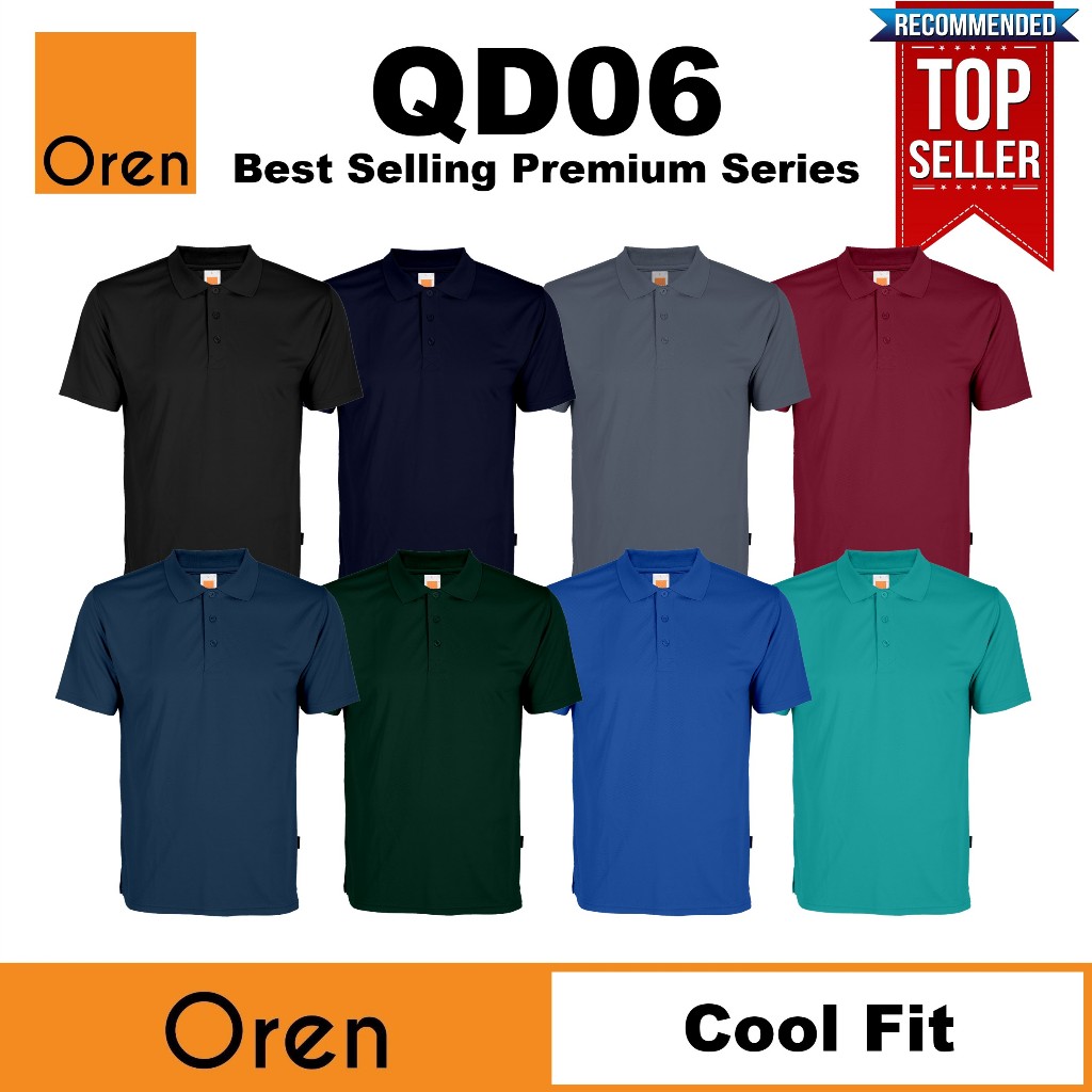 【BEST SELLER】 OREN SPORT Unisex Plain Quick Dry Microfiber Polo Collar ...