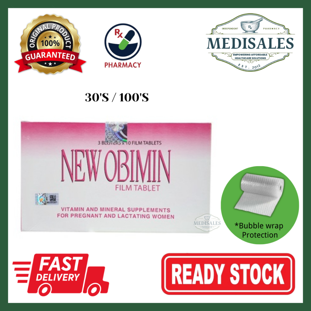 NEW OBIMIN TABLETS 30'S | 100'S (EXP 01/2025) | Shopee Singapore