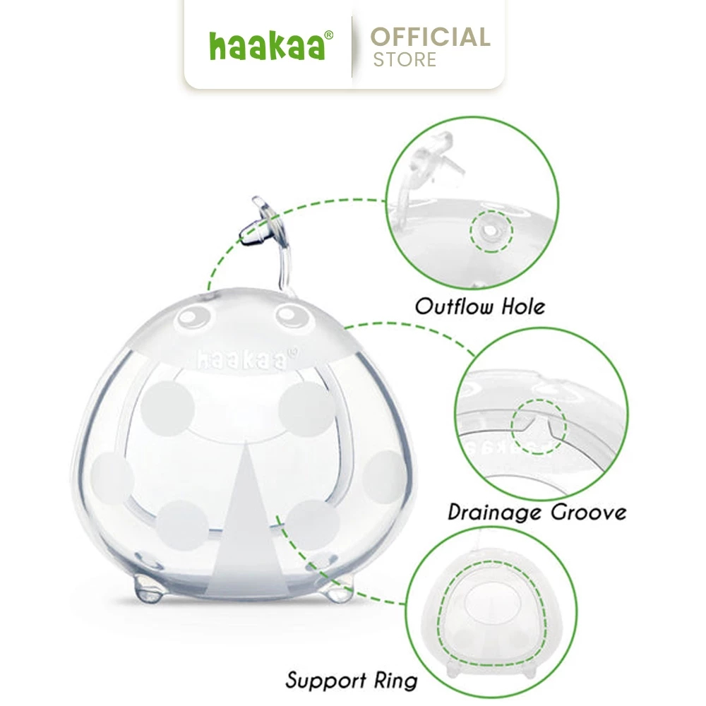 HaaKaa Ladybug Silicone Milk Collector (40ml) | Shopee Singapore