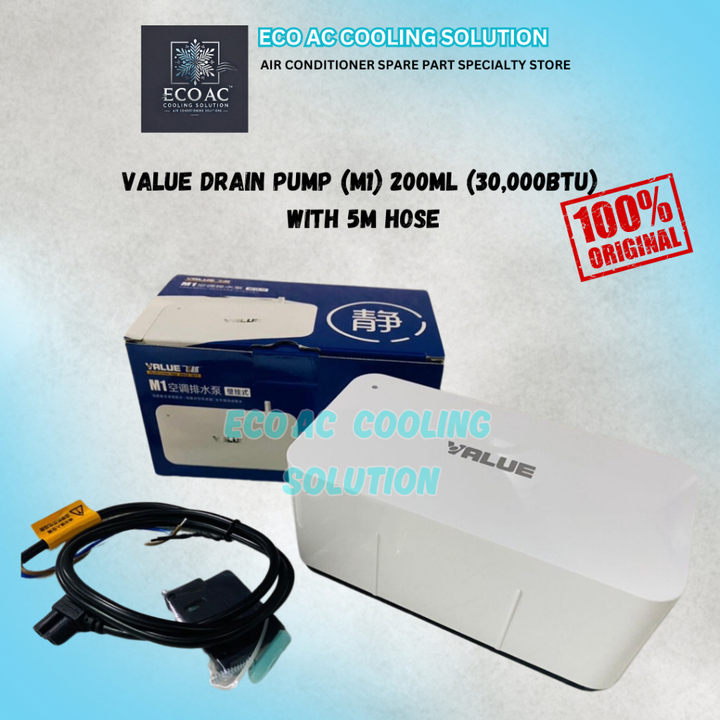 VALUE M1 DRAIN PUMP AIR-CONDITIONER (With 5M Hose) 空调排水泵 | Shopee Singapore