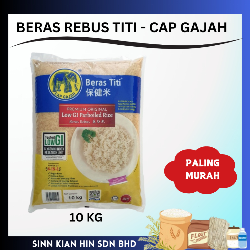 Titi Rice - Cap Gajah (10kg) | Shopee Singapore
