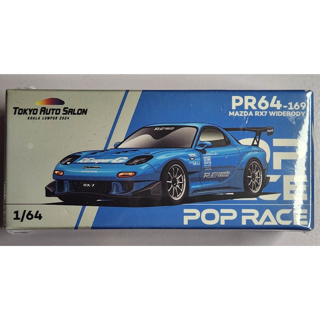 Pop Race PR64-169 Mazda RX7 Widebody Tokyo Auto Salon 2024 Exclusive | Shopee Singapore