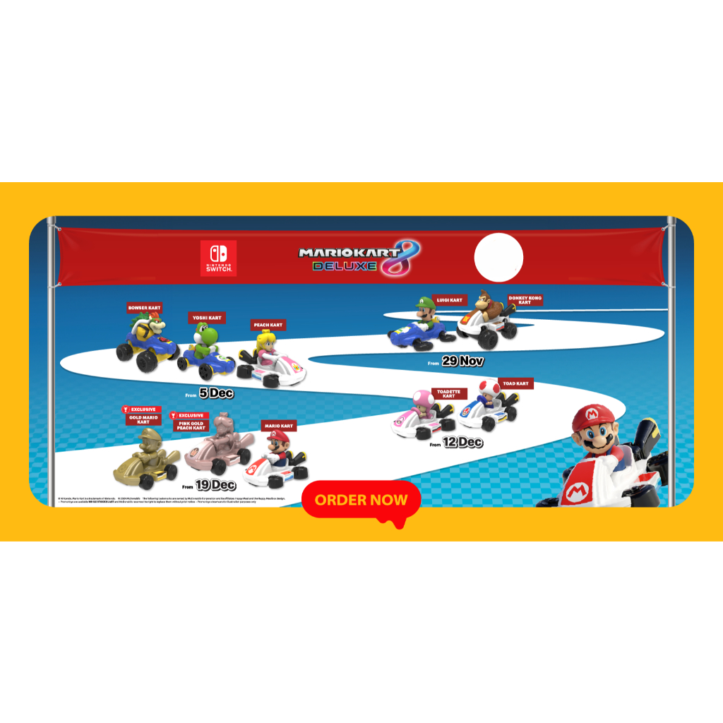 McDonald's Happy Meal MarioKart Deluxe McDonald's Toys (Mekdi)(Mcd ...