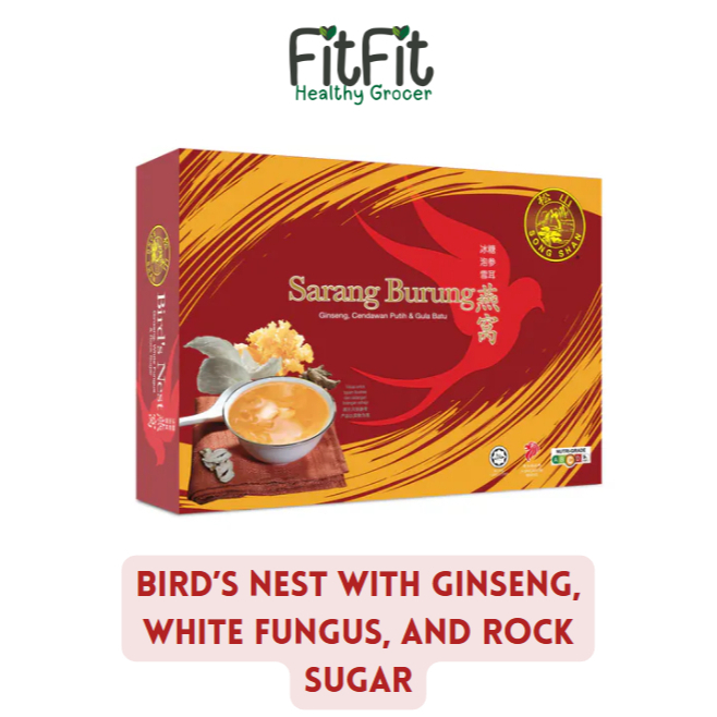 SONG SHAN Bird’s Nest with Ginseng, White Fungus, and Rock Sugar 6 X ...