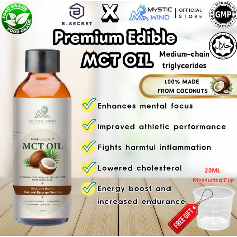 Food Grade MCT Oil - 100% Pure- Medium Chain Triglycerides from Coconut ...