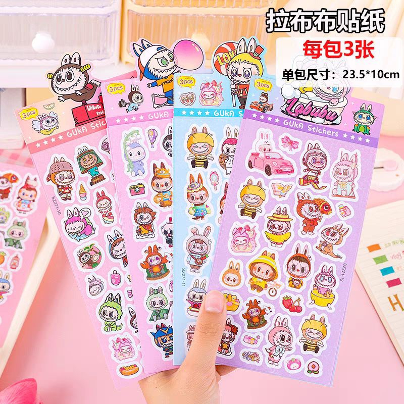 LABUBU sticker student kids stationary school sticker Journal sticker ...