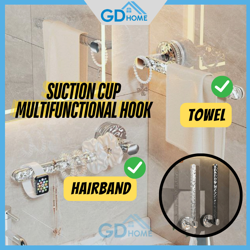 Suction Cup Kitchen Rack Wall-Mounted Towel Bar Cabinet Plastic Wrap ...