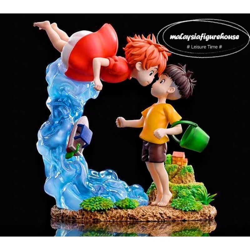 Figura Ponyo Wind Studio Ponyo On The Cliff Ponyo Statue Sosuke Resin ...