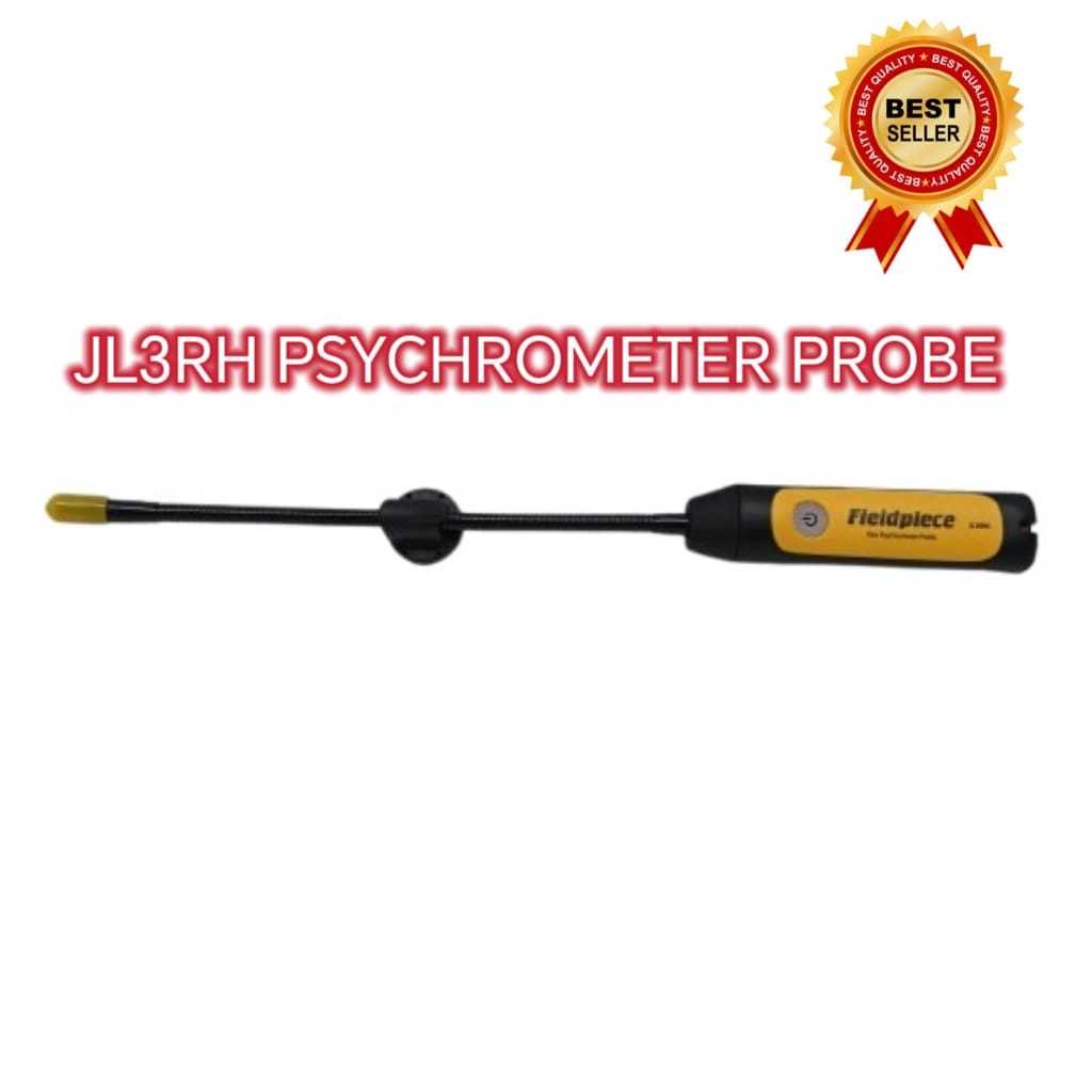 FIELDPIECE JL3RH FLEX PSYCHROMETER PROBE AIR TEMPERATURE/HUMIDITY ...