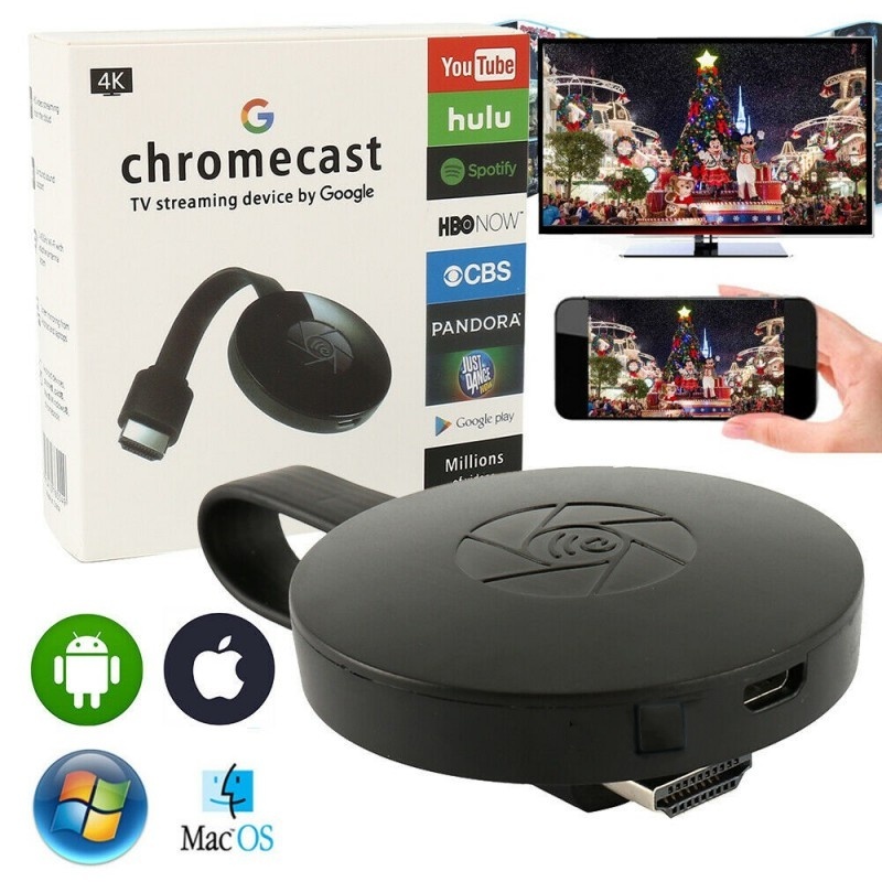 Chromecast TV 4K Streaming device by google Wireless Miracast Google ...