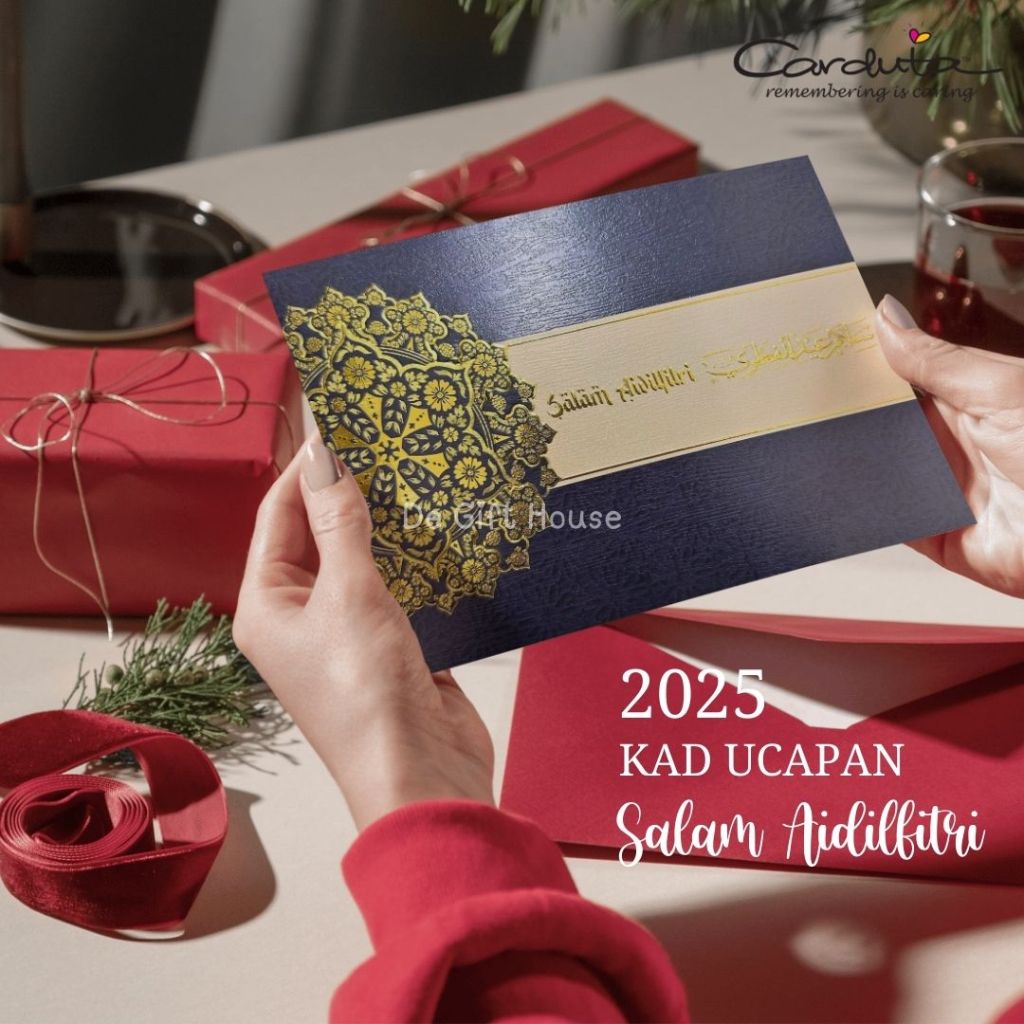 Hari Raya Aidilfitri Card (Front Printing) Kad Thank You/Message Card ...