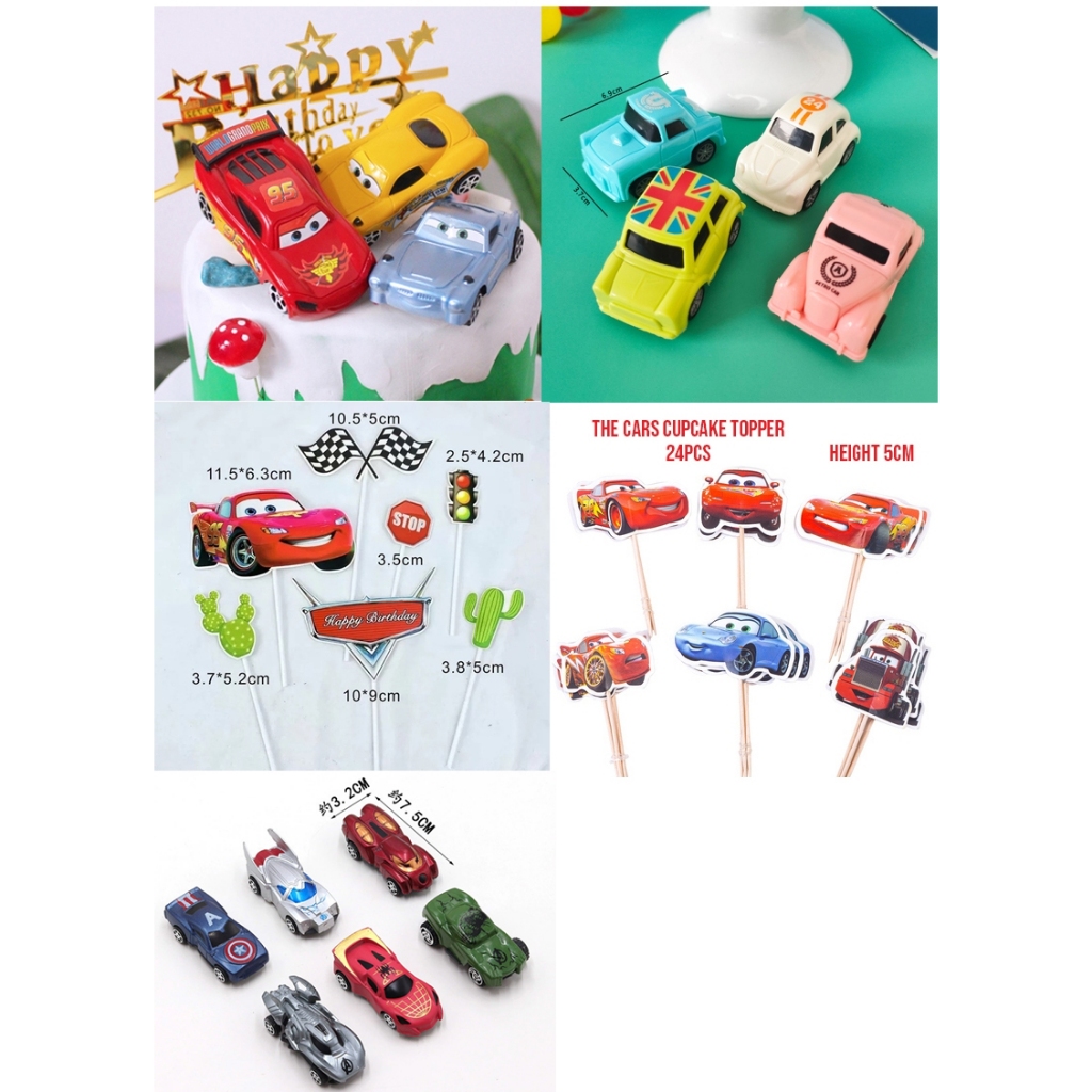 THE CARS Figurines Cake Topper & Decoration Birthday Party CAR car the ...