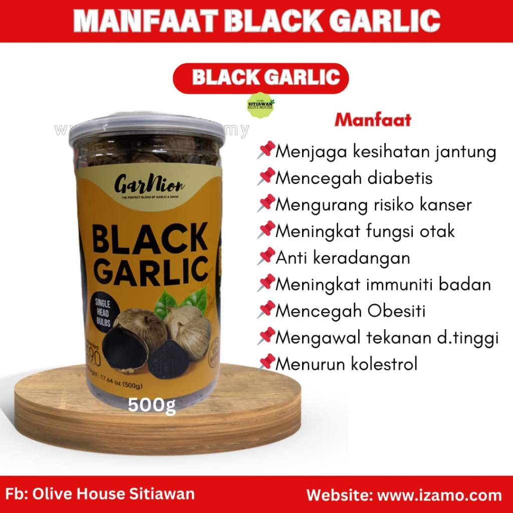 Halal Black Garlic Bawang Hitam (Bawang Tunggal) Organic Herbal 500g ...