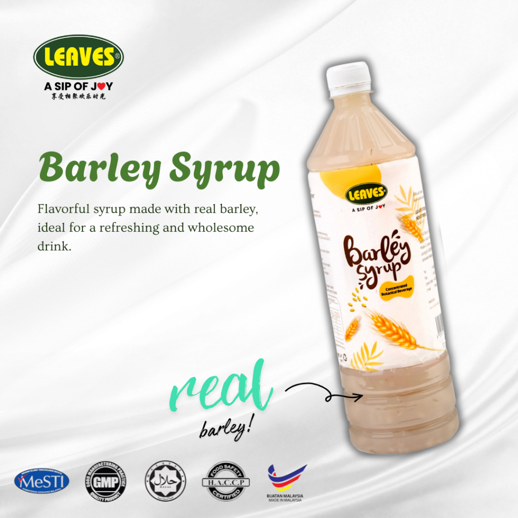 Leaves Barley Juice Syrup - Sirap Barli 薏米汁 (1L / 1000ML) | Shopee ...
