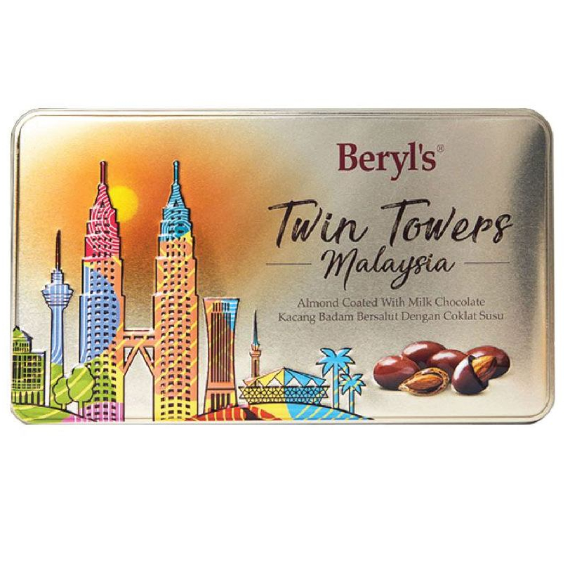 BERYL'S Tin Twin Towers Milk Chocolate 150g | Shopee Singapore