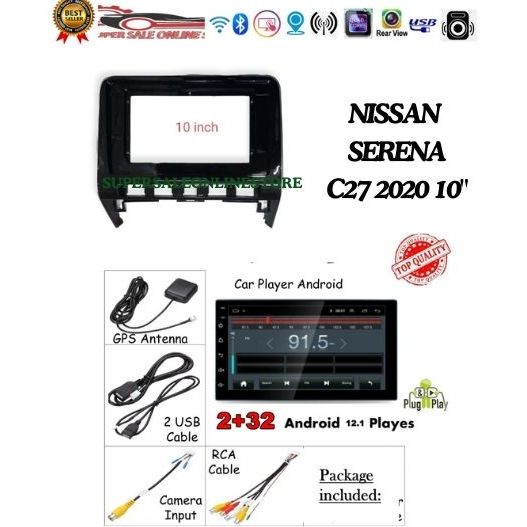 Nissan Serena C27 2020 android player 10 inch IPS Screen PLUG N PLAY ...