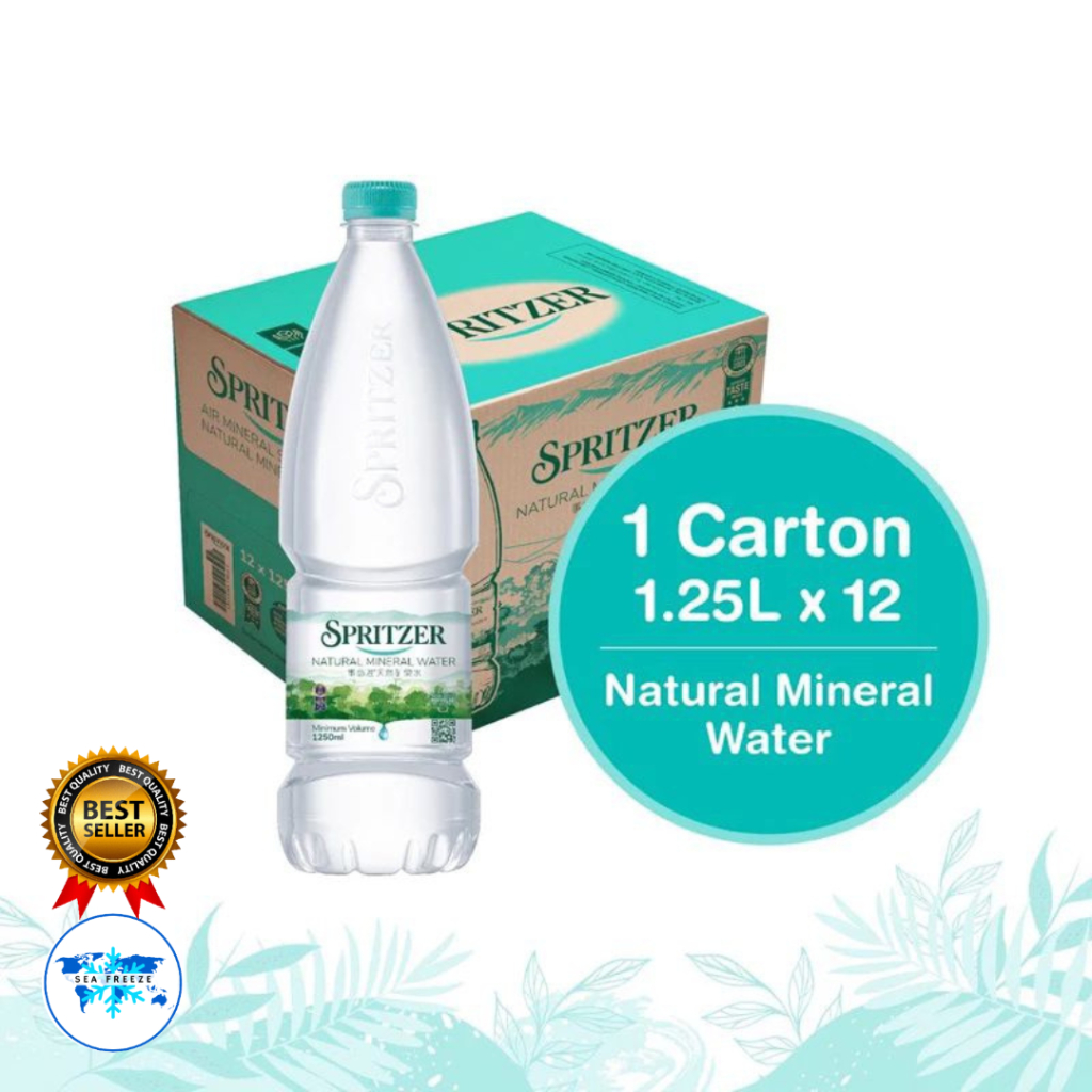 Spritzer Natural Mineral Water (1.25 LITRE X 12 ) | Shopee Singapore