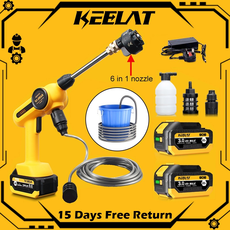 KEELAT KPW008 Water Jet Cordless Power Jet Battery High Pressure Water ...