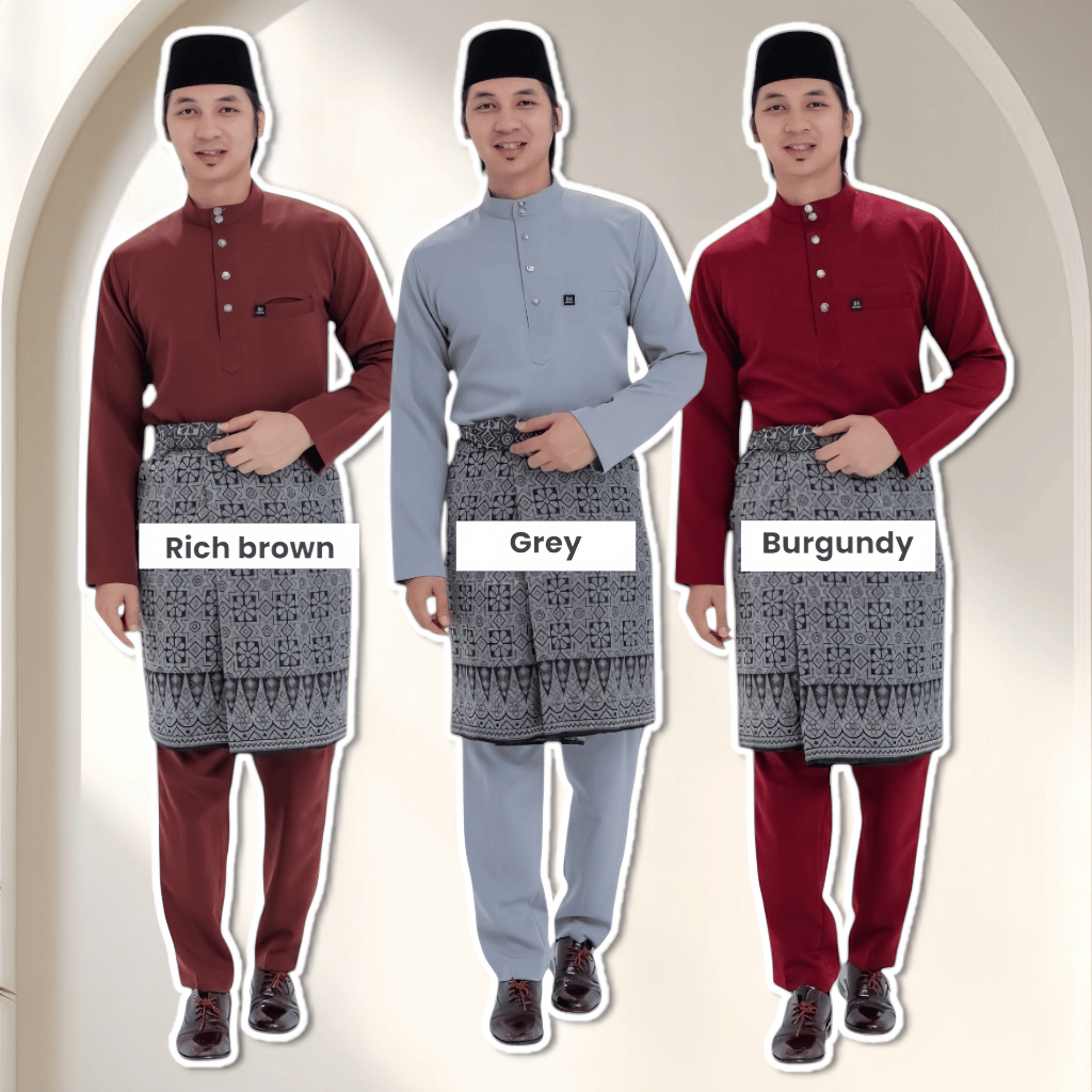 Baju Melayu Men Modern Slim fit Baju Melayu Short Musang Baju Melayu ...
