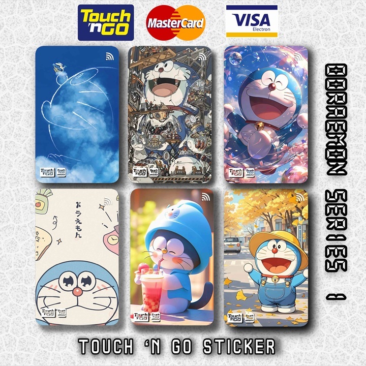 Doraemon Series for Touch n Go Card Sticker Cover TNG / Master / Visa / Credit / Debit CARD ...