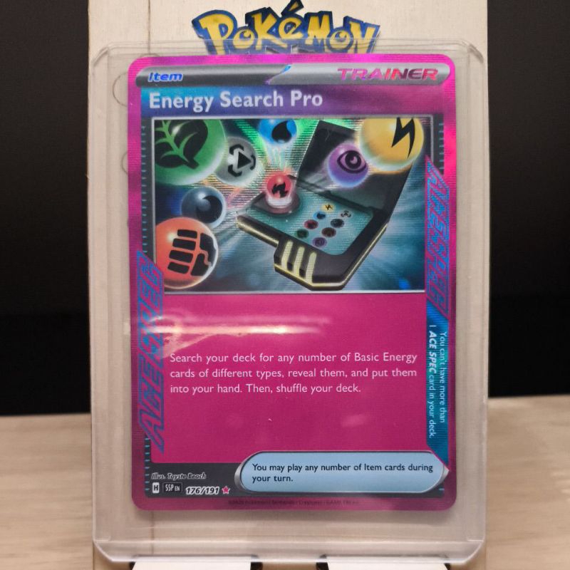 Kad Energy Search Pro SSP 176/191 Pokemon PTCG SV8 Surging Sparks Ace ...